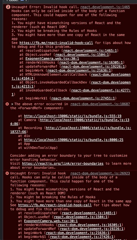 Expo Camera Crash When Is Used In Web · Issue 23273 · Expoexpo · Github