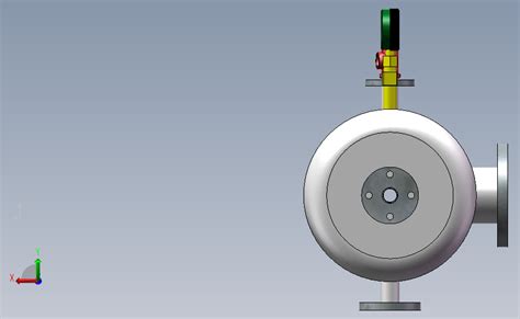 气浮溶气罐 SOLIDWORKS 2016 模型图纸下载 懒石网