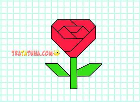 How To Draw Flowers On Graph Paper
