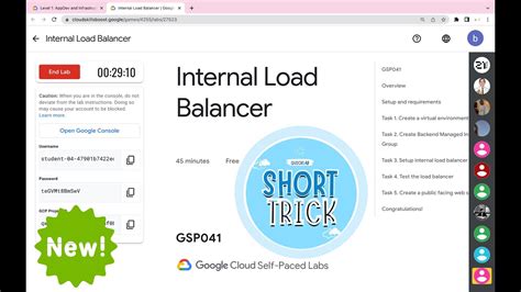 New 2023 Internal Load Balancer Qwiklabs Gsp041 With Explanation🗣️ Quicklab