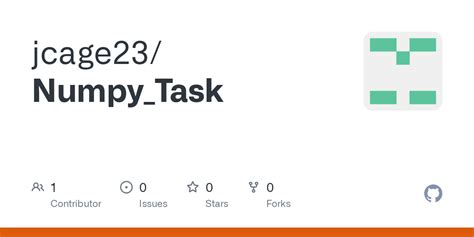 GitHub Jcage23 Numpy Task