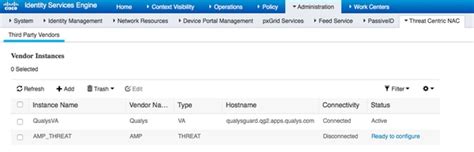 Configure Ise 2 1 Threat Centric Nac Tc Nac With Amp And Posture