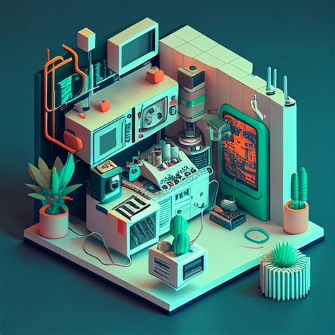 Premium Ai Image There Is A Kitchen With A Stove Generative Ai