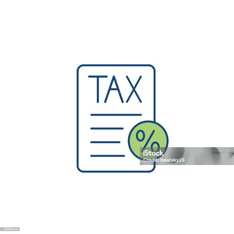 稅收概念與百分比支付 圖示和收入的想法平面向量輪廓圖向量圖形及更多托架圖片 托架 稅 稅表 Istock