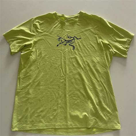 Neon Green Arcteryx Sports Shirt Large Depop