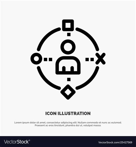 Ambient User Technology Experience Line Icon Vector Image
