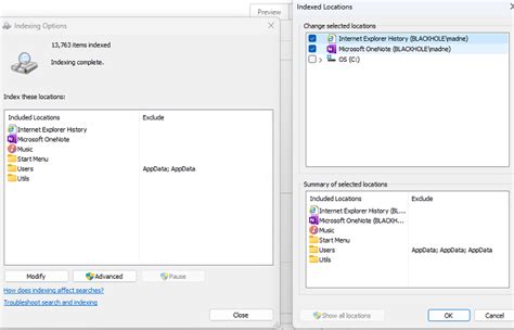 query windows search indexing database microsoft qanda
