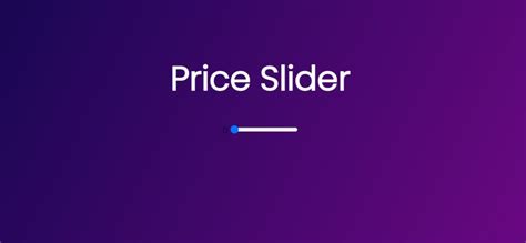 Price Range Slider Using Html Css And Javascript