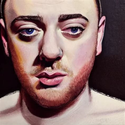Sam Smith In The Style Of Jenny Saville 2 Artists Meet Artists
