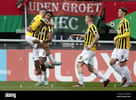 Nijmegen Ryan Flamingo Of Vitesse Celebrates The 4 1 During The Dutch