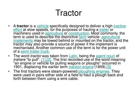PPT Tractor PowerPoint Presentation Free Download ID 436198