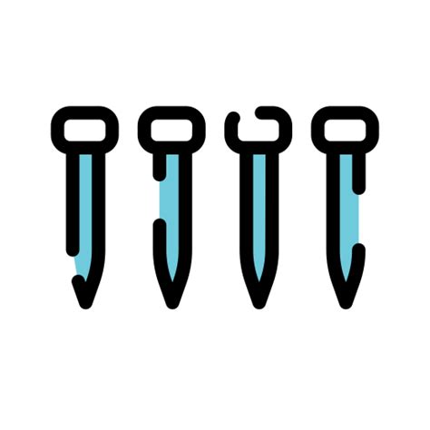 Nail Generic Outline Color Icon