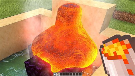 Realistic Water Vs Lava In Minecraft Youtube