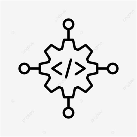 Code Management Line Icon Code Management Management Coding Png And