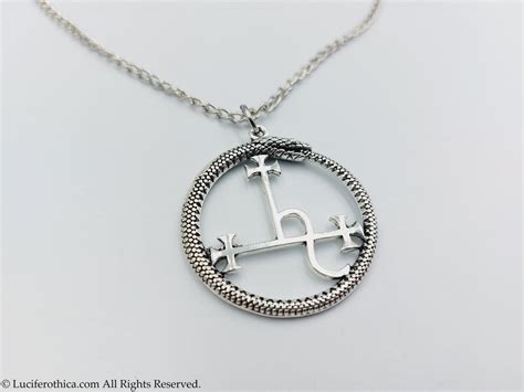 Sigil Of Lilith Ouroboros Pendant Occult Seal Of Dark Mother Tail