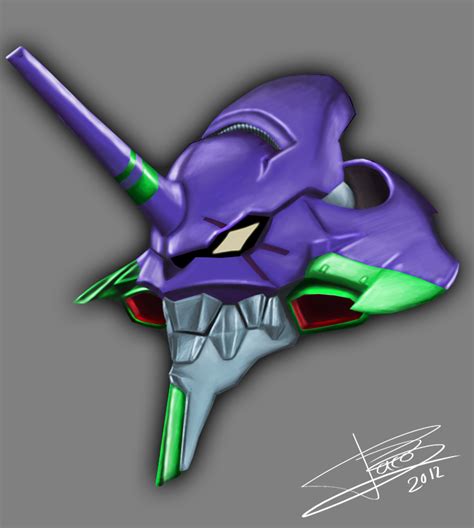 Eva 01 Head By Necrod9 On Deviantart