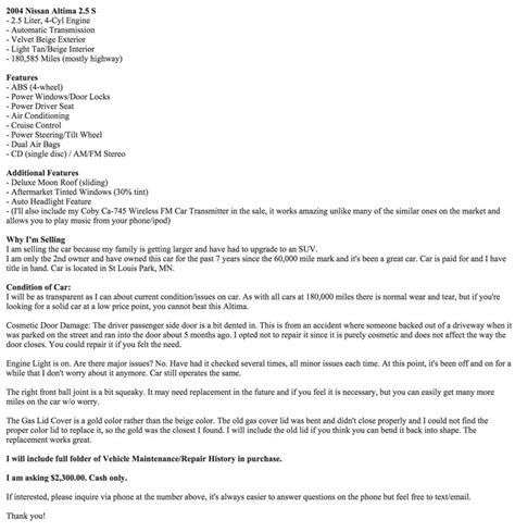 How To Sell Your Car On Craigslist Fast The Ultimate Guide Tc Agenda