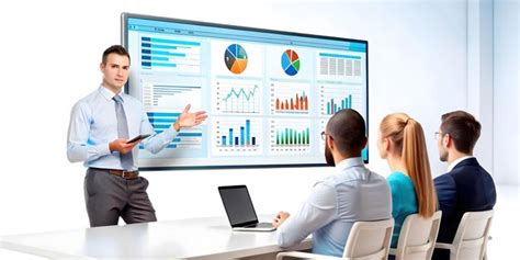 3d Candid Shot Of A Data Analyst Presenting Insights On A Digital
