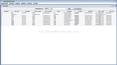 java swing开发进销存管理系统 代码 最代码