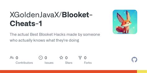GitHub XGoldenJavaX Blooket Cheats 1 The Actual Best Blooket Hacks Made By Someone Who