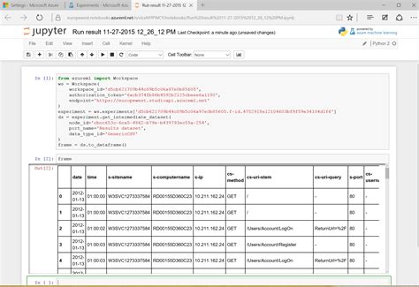 Sql Datawarehouse Azure Machine Learning Jupyter Power Bi Benjamin Guinebertières Blog