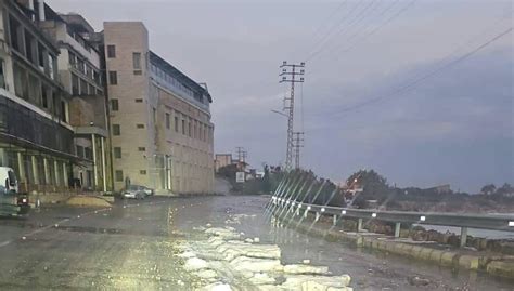 المنخفض الجوي المتمركز فوق الجزر اليونانية وصل إلى لبنان شوارع