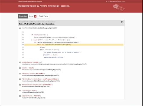 Ps Accounts Error On Installing Our Module Addons Modules And Themes