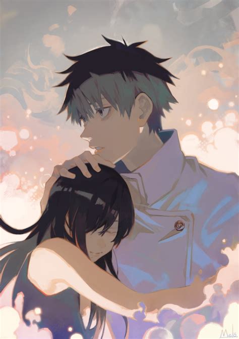 Okkotsu Yuuta And Orimoto Rika Jujutsu Kaisen Drawn By Kyuubamelo