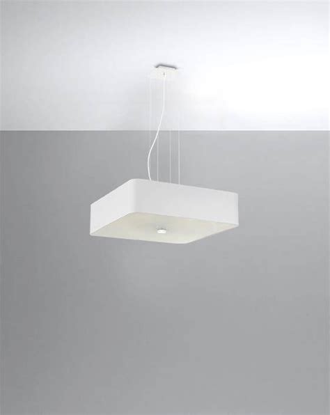 Vorschau Hängelampe Stoff Glas Weiß eckig Modern blendarm