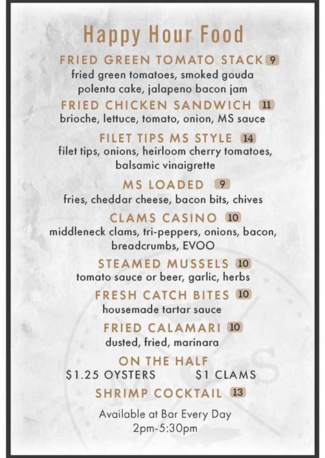 Menu At Meating Street Seafood And Steakhouse Port St Lucie