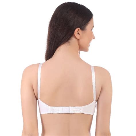 Plain White Bra For Inner Wear Feature Anti Wrinkle Comfortable At