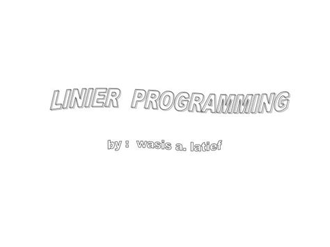 Ppt Linier Programming Powerpoint Presentation Free Download Id4333174