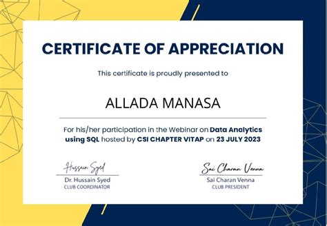 Manasa Allada On Linkedin Hey Guys 👋 I Have Received A Certificate Of