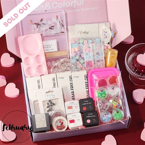 Monthly Subscription Nail Box Deluxe Vettsy