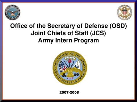 Ppt Office Of The Secretary Of Defense Osd Joint Chiefs Of Staff