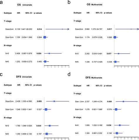 Subgroup Analysis Of The Univariate And Multivariate Cox Regression