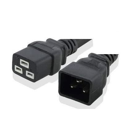Csecurity IEC C19 To C20 Male To Female Server Power Extension Cord 1 5 Meter 4 5 Feet Cable
