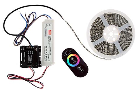 RGB LED Controller Wireless RF Touch Color Remote With Dynamic Color Changing Modes 8 Amps