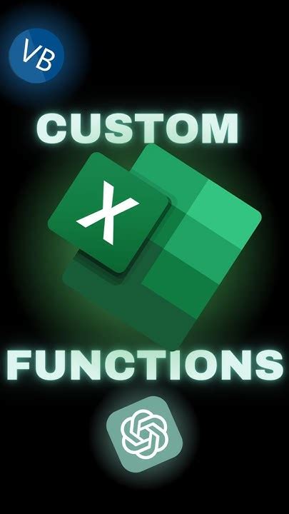 How To Create Custom Functions In Excel Youtube