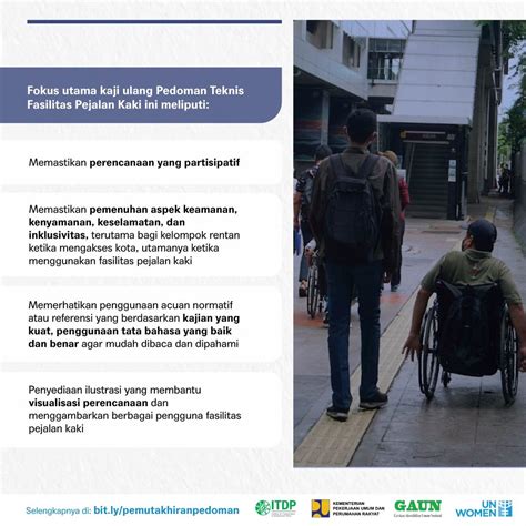 Pemutakhiran Revisi Pedoman Teknis Fasilitas Pejalan Kaki Dalam Surat