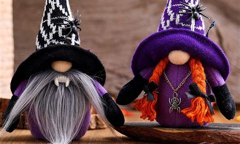 Up To 57 Off One Or Two Halloween Garden Gonk Gnomes Decorations Groupon