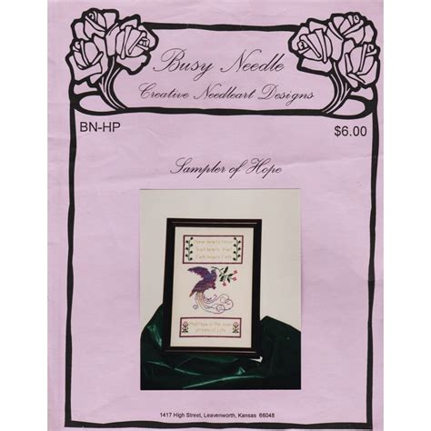 Sampler Of Hope Pattern Hand Embroidery And Sewing Essentials For Every
