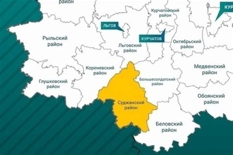 Карта курской области и границы с украиной