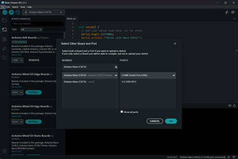 Getting Started With Arduino Nano Esp Wi Fi Iot Development Board Circuitstate Electronics