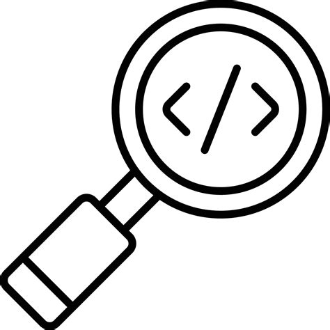 Code Outline Icon 9244578 Vector Art At Vecteezy