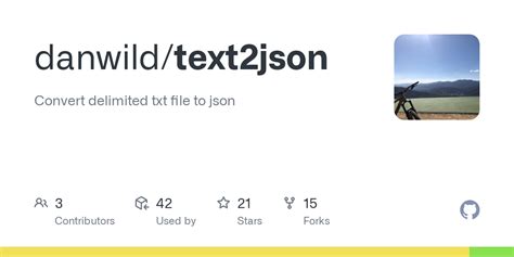 Github Danwildtext2json Convert Delimited Txt File To Json