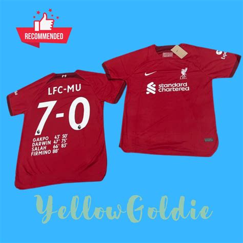 Jual Jersey Liverpool 7 0 Manchester United Viral Shopee Indonesia
