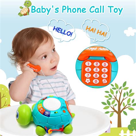 Musical Crawling Turtle Toy For 6 24 Months Light And Sound Ideal T