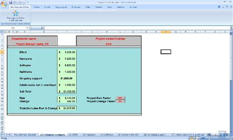 Project Cost Estimation
