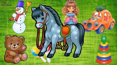 Первые слова для малыша в картинках Учим детей словам Обучающее видео для детей Youtube